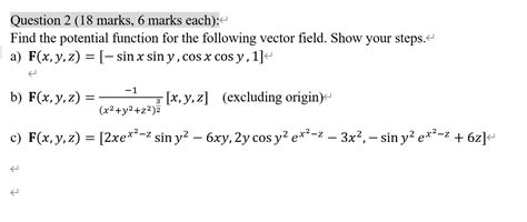 Solved Question Marks Marks Each Find The Chegg Com