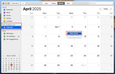 mac os calendar