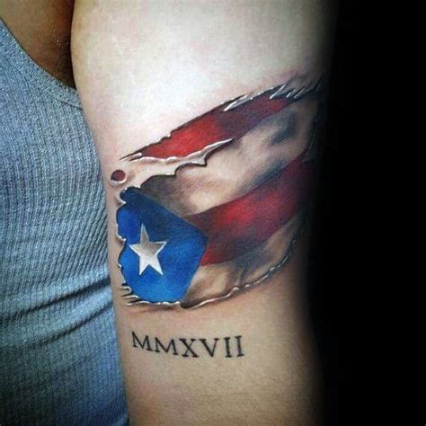 Puerto Rican Flag Tattoos