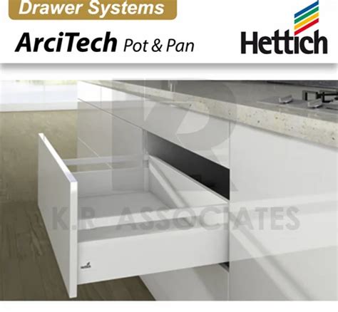 Under Mount Self Closing Hettich Arcitech Tandem Box For Kitchen