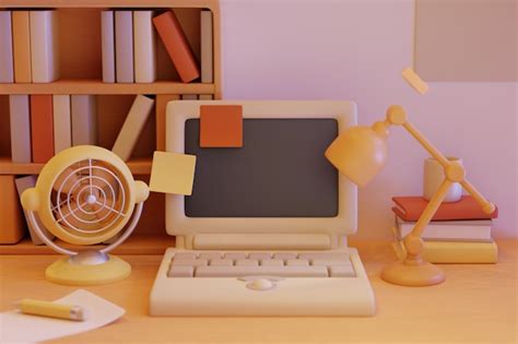 Premium Photo 3d Rendering Of Retro Computer