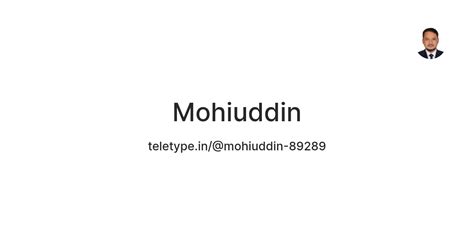 Mohiuddin — Teletype