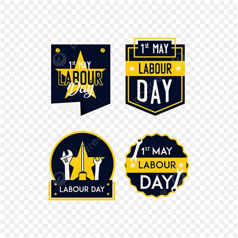 Labour Day Poster Vector Design Images Labour Day Label Collection Vector Labour Day Happy