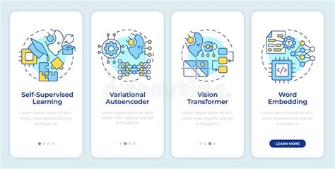 Concept Of Generative Ai Onboarding Mobile App Screen Stock Illustration Illustration Of