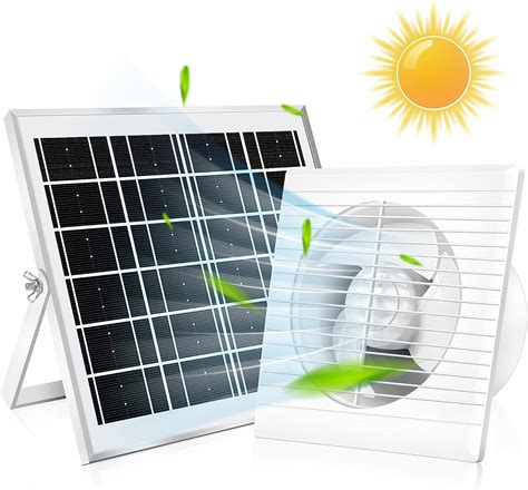 Ecocalm Solar Ventilator Outdoor Wasserdichter Solarlüfter Mit 12v