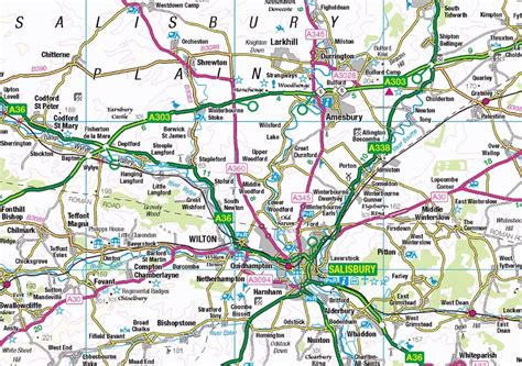 Ordnance Survey Road Map 8 South East England Including London Wall