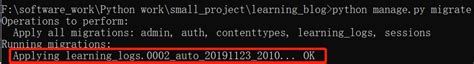 Django搭建学习笔记web应用程序【一】：operationalerror Table Learninglogstopic Has