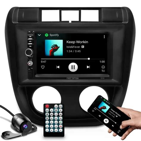 Multimidia 7 Polegadas Com Câmera De Ré Moldura Modelo Fox Parcelamento Sem Juros