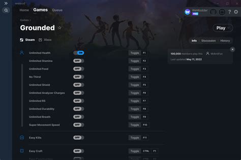 Grounded Cheats And Trainer For Steam Trainers Wemod Community