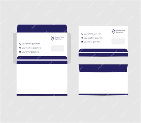 Premium Vector Modern Envelope Design Template International Standard Size Envelope Template