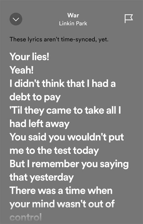 Why Does War Have Qwerty Lyrics Rlinkinpark