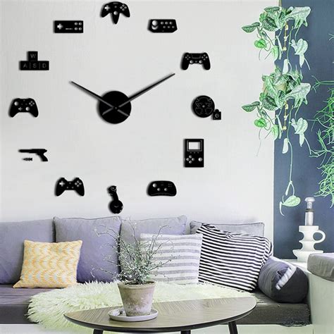 Newest Game Controller Video Diy Giant Wall Clock Grandado