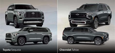 Chevrolet Tahoe Vs Toyota Sequoia Full Size Suv Battle