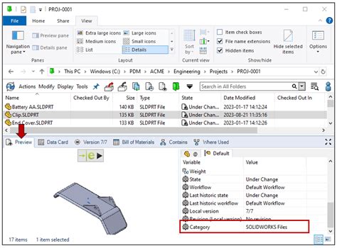 PDM File Categories And How To Change Them SOLIDWORKS