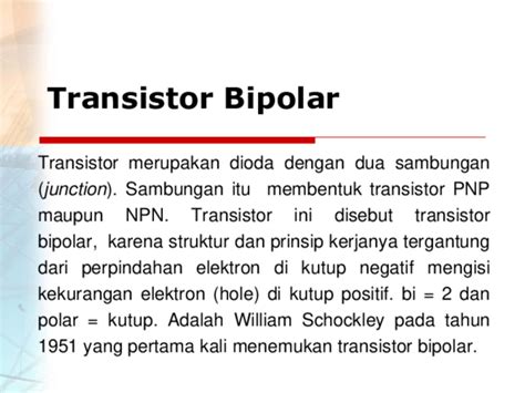Ppt Transistor Bipolarppt