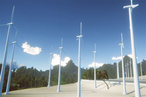 simple wind turbine with lods 3d 外观 unity asset store