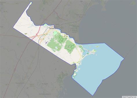 Map Of Biddeford City Thong Thai Real