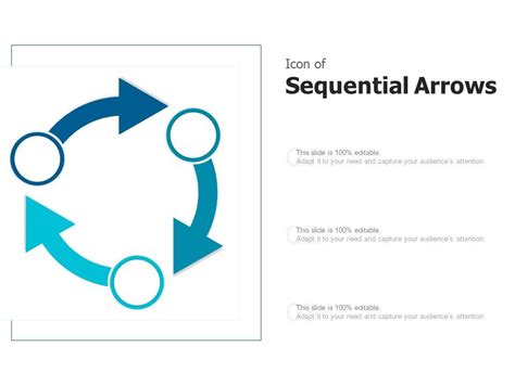 Icon Of Sequential Arrows Powerpoint Templates Download Ppt Background Template Graphics