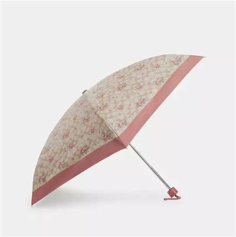 Coach Accessories Floral Pink And Tan Coach Umbrella Poshmark