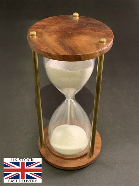 Antique Sand Timer Wooden Hourglass Vintage Hourglass Maritime Etsy Uk