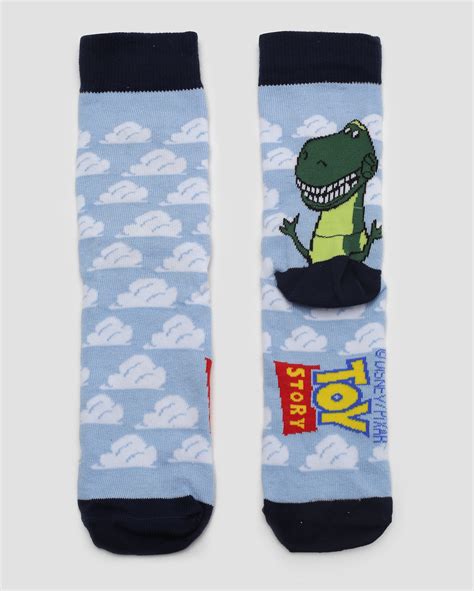 Riachuelo Meia Feminina Cano Longo Rex Toy Story Azul