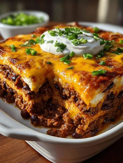 Irresistible Beef Bean Burrito Casserole In 40 Minutes Harecipes