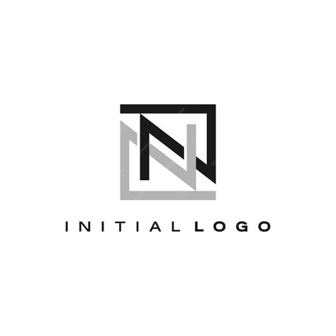 Premium Vector Simple Square Initial Logo Design Template From Double
