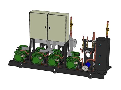 Bitzer Mini Rack 4 X 4fes 5 Compressors With Carel Switchboard From Reece