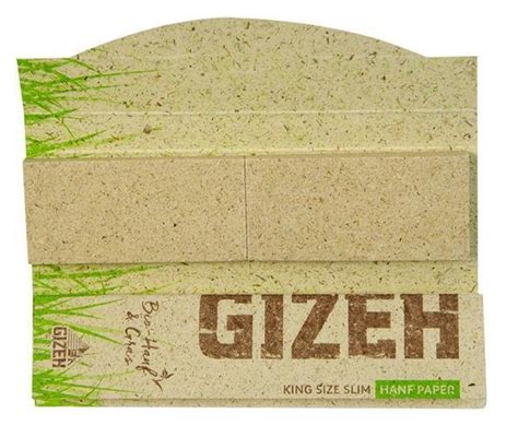 Gizeh Hemp And Grass King Size Slim Papers Tips Greendream Vaporizer