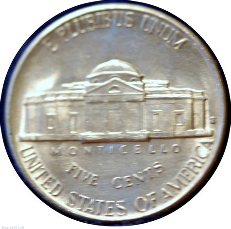 Jefferson Nickel 1938 S Nickel Five Cents Jefferson 1938 2003
