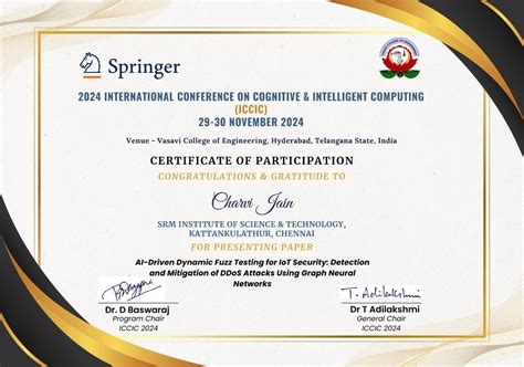 Charvi Jain On Linkedin Ai Iotsecurity Cybersecurity Research