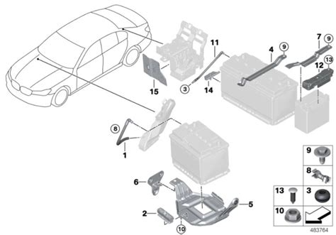 Battery Mounting Parts 2018 Bmw 530i Sedang30