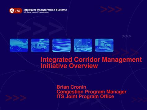 Ppt Integrated Corridor Management Initiative Overview Powerpoint Presentation Id5634223