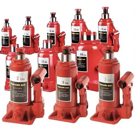 Heavy Duty Hydraulic Bottle Jacks 2 Ton To 50 Ton Capacity Car Jacks With High Load Bearing
