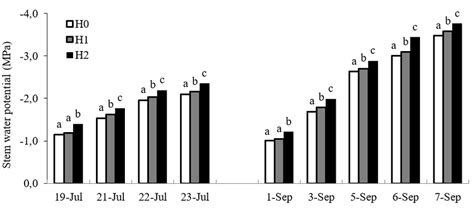 Experiment 3 Differences In Midday Stem Water Potential Measured In Download Scientific