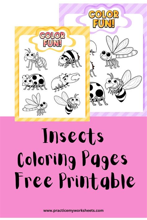 Insects Coloring Pages Free Printable Insect Coloring Pages Coloring