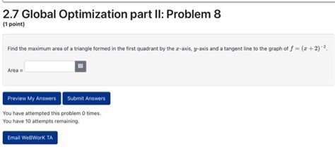 Solved 27 Global Optimization Part Ii Problem 8 1 Point