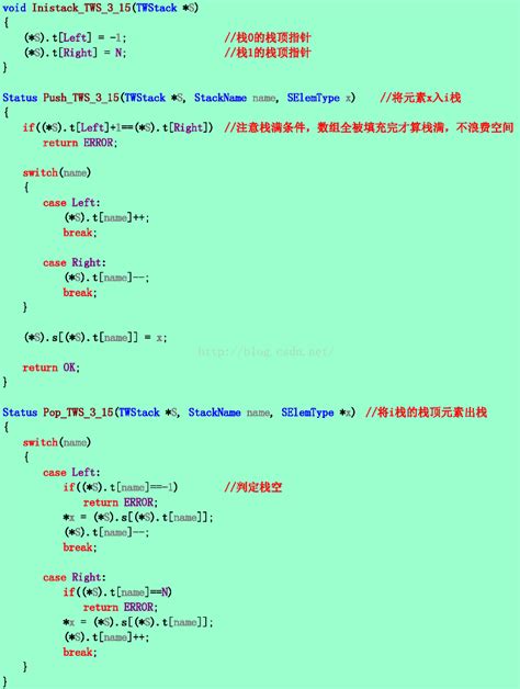 栈和队列 第3章 《数据结构习题集》答案解析 严蔚敏吴伟民版 while stackempty s { pop s d if
