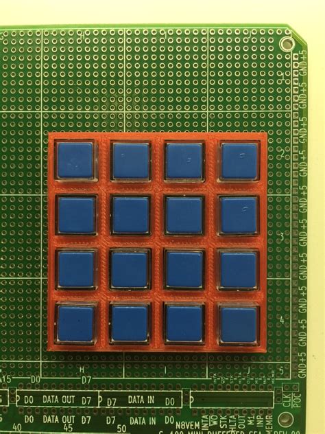 Keypad Matrix 12mm Tac Switch Matrix By Waltermixxx Download Free Stl Model