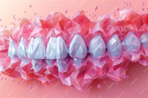 Premium Photo Dental Braces Low Poly Banner Template Orthodontic Treatment Poster Design