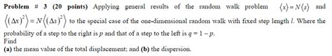 Solved Problem 3 20 Points Applying General Results Of