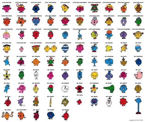 Mr Men And Little Miss By Roger Hargreaves Little Miss Characters