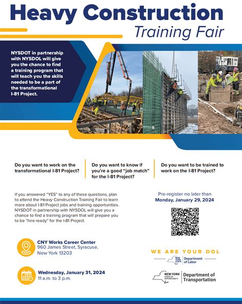 Nysdol Nysdot Heavy Construction Training Fair Jan 31 Rsyracuse