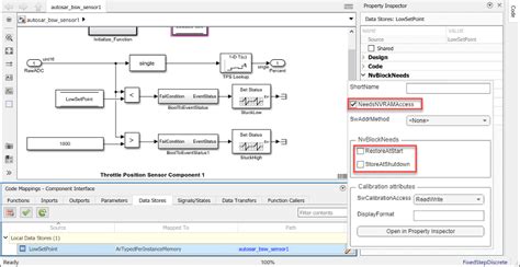 configure autosar per instance memory matlab and simulink