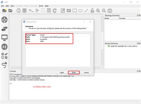 Add Cisco IOS On GNS SYSTEMCONF