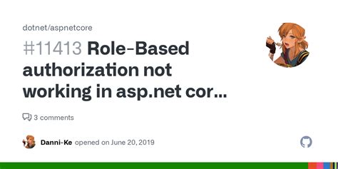 Role Based Authorization Not Working In Core 2 1 · Issue 11413