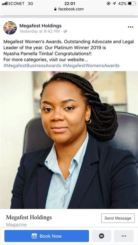 I Am Very Humbled To Be Awarded The Outstanding Advocate And Legal