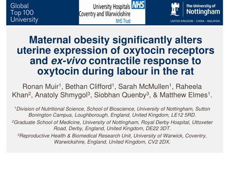 Pdf Maternal Obesity Significantly Alters Uterine Expression Of