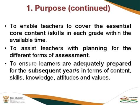 2020 Revised Curriculum And Assessment Plans Grade 1