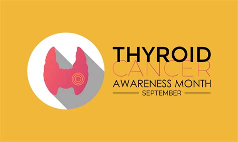 Illustration Of Thyroid Cancer Awareness Month Is September Promoting